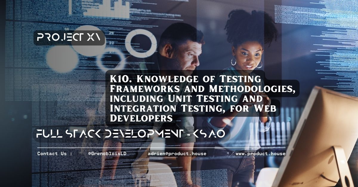 K10. Knowledge of Testing Frameworks and Methodologies, including Unit ...